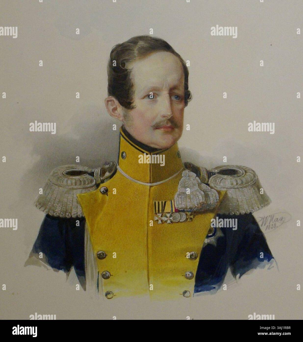 'Wilhelm I Nassau' by Vladimir Hau, created in 1838, depicts Wilhelm I ...