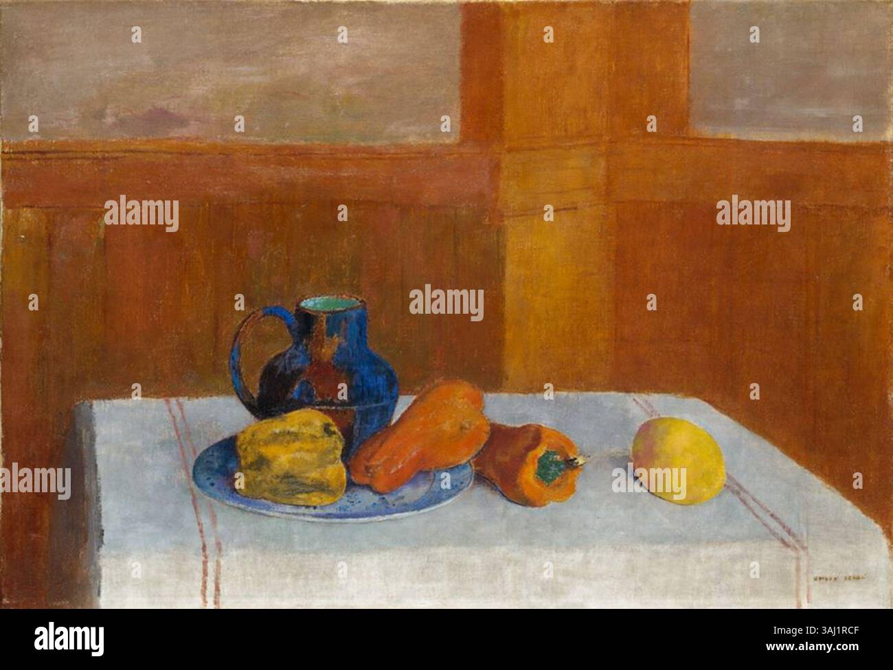'Nature Morte' (c. 1901) by Odilon Redon is a still life that reflects ...
