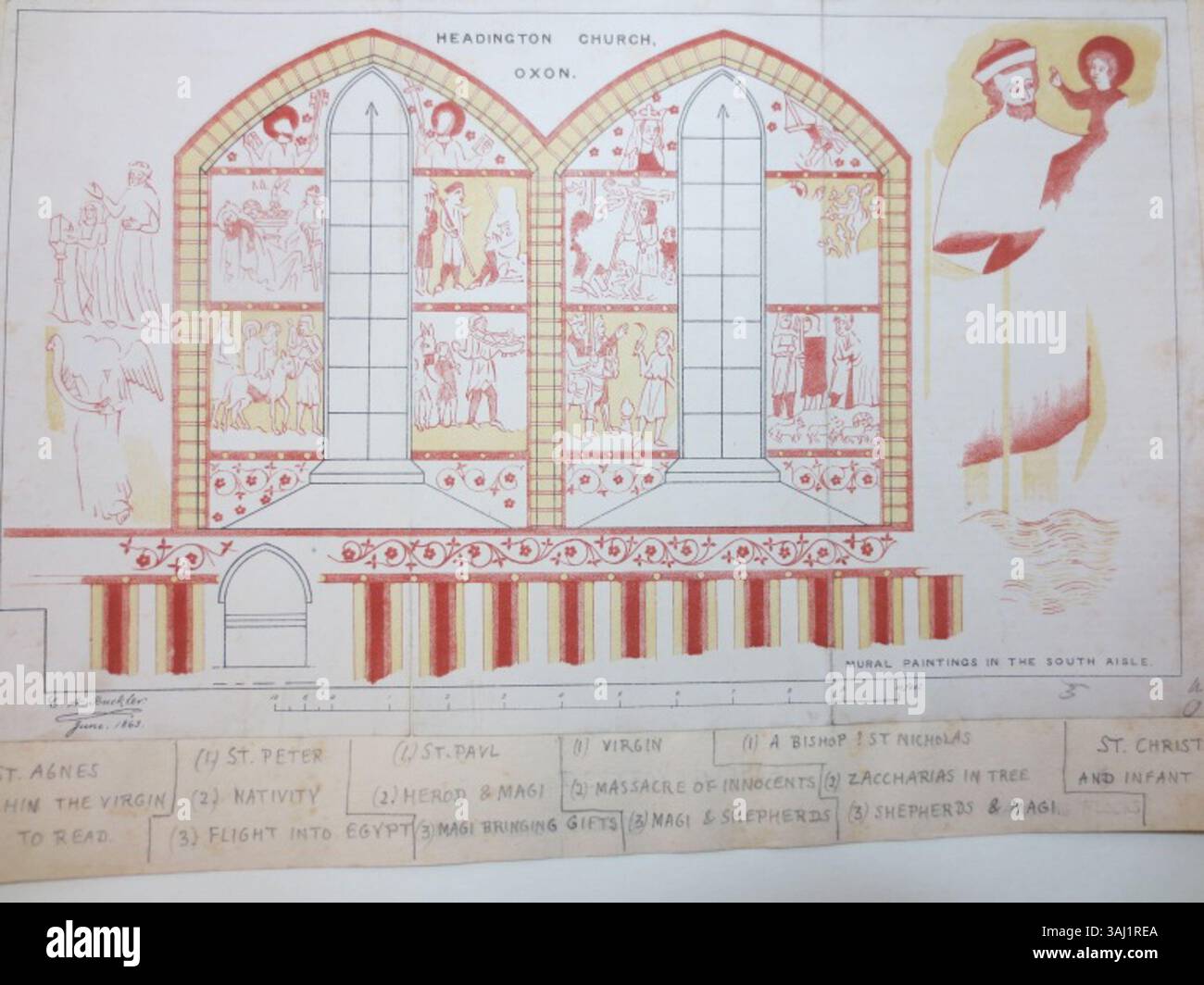 This 19th-century depiction by Charles Alban Buckler illustrates the ...