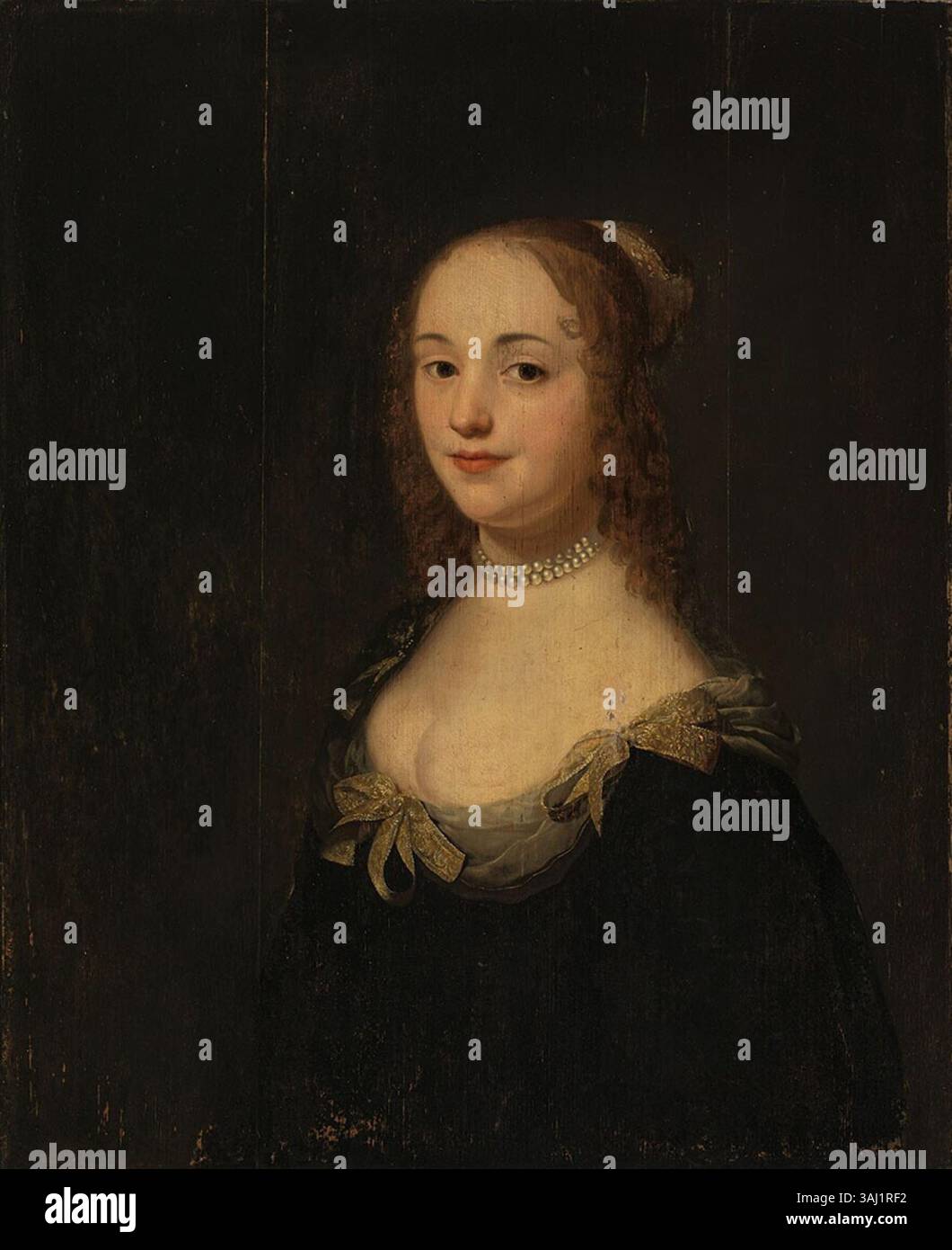This 17th-century portrait of a woman, created between 1650 and 1675 ...