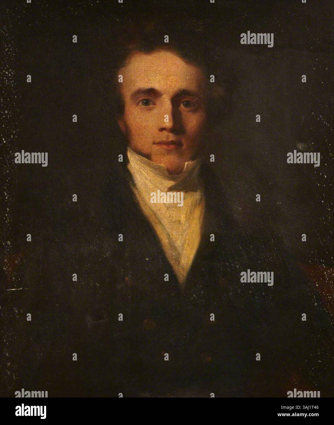 This portrait from the early 19th century depicts a young man whose ...