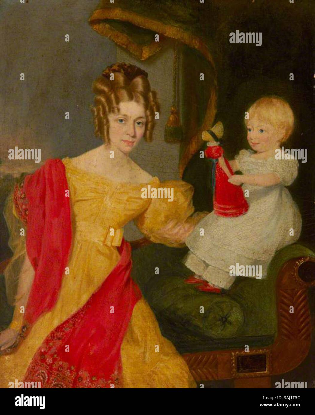 An oil painting by Alfred Edward Chalon from circa 1830, depicting a ...
