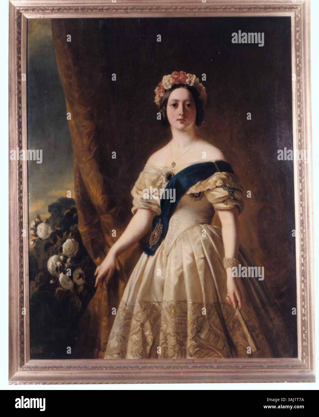 This portrait, painted after Franz Xaver Winterhalter between 1845 and ...