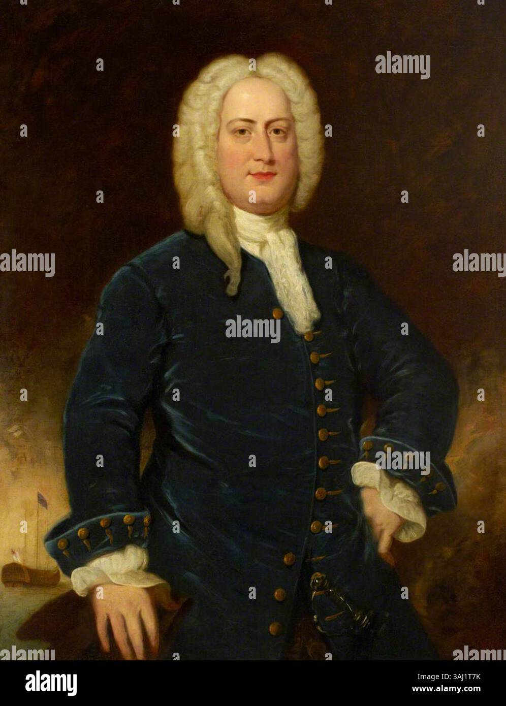 This British School portrait, painted circa 1718, depicts Admiral Sir ...