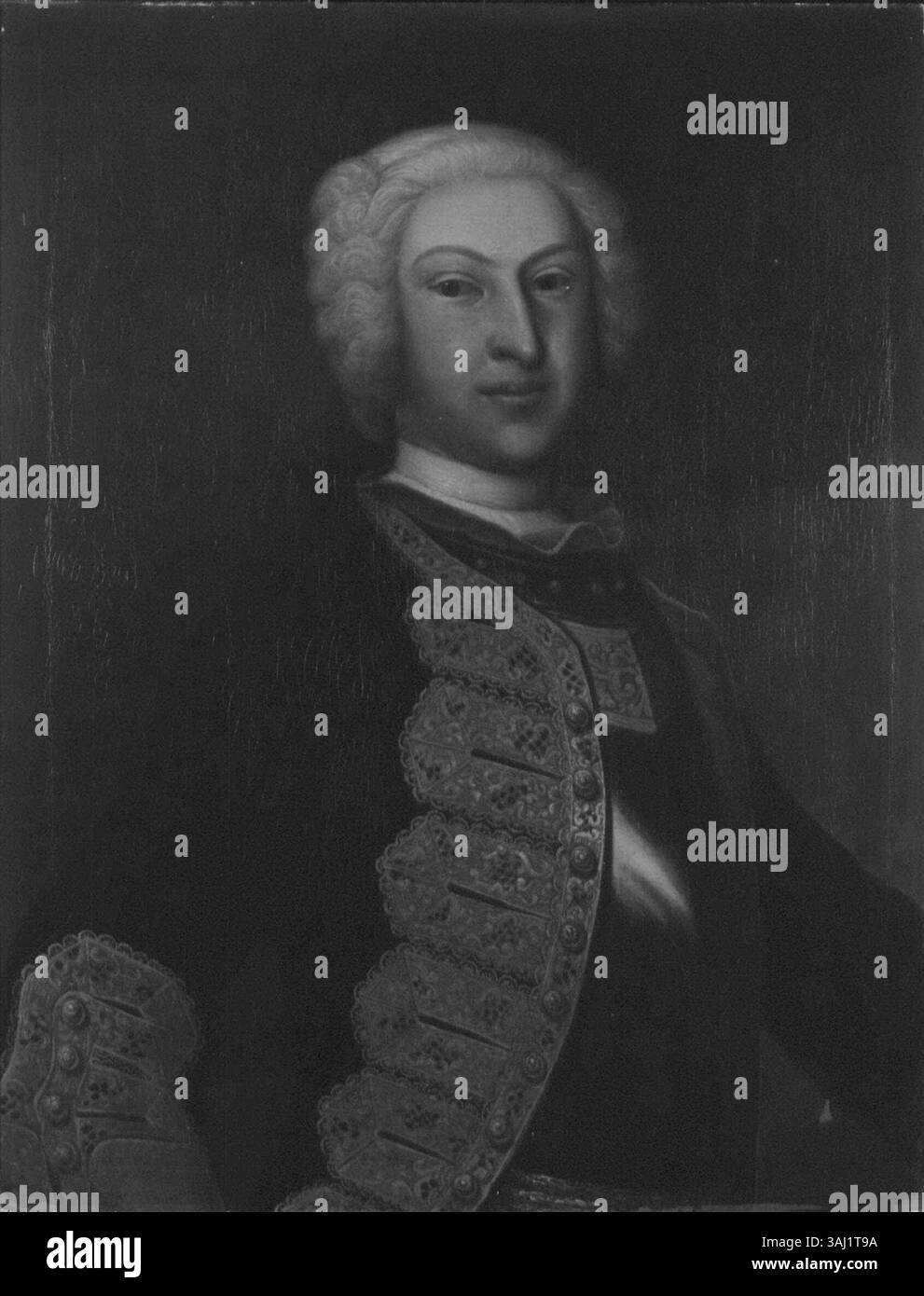 This 18th-century portrait from the German School depicts Prince Johann ...