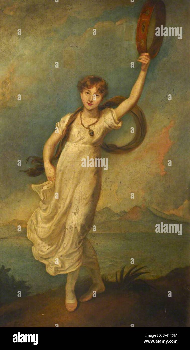 This early 19th-century British portrait depicts Horatia Nelson, the ...