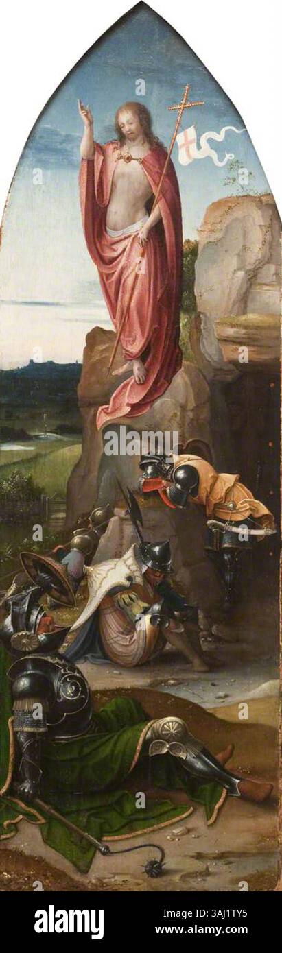 This 1515 painting, part of the Dutch School, depicts the Resurrection ...