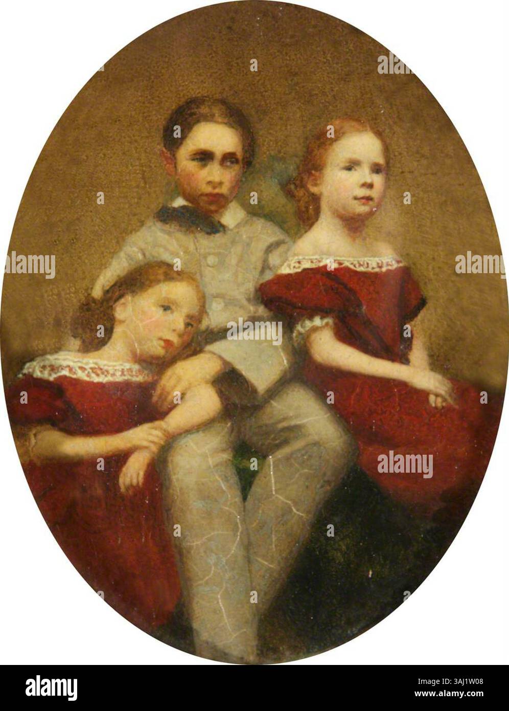 This family portrait from around 1860 shows Alice Mary Darby, later Mrs ...