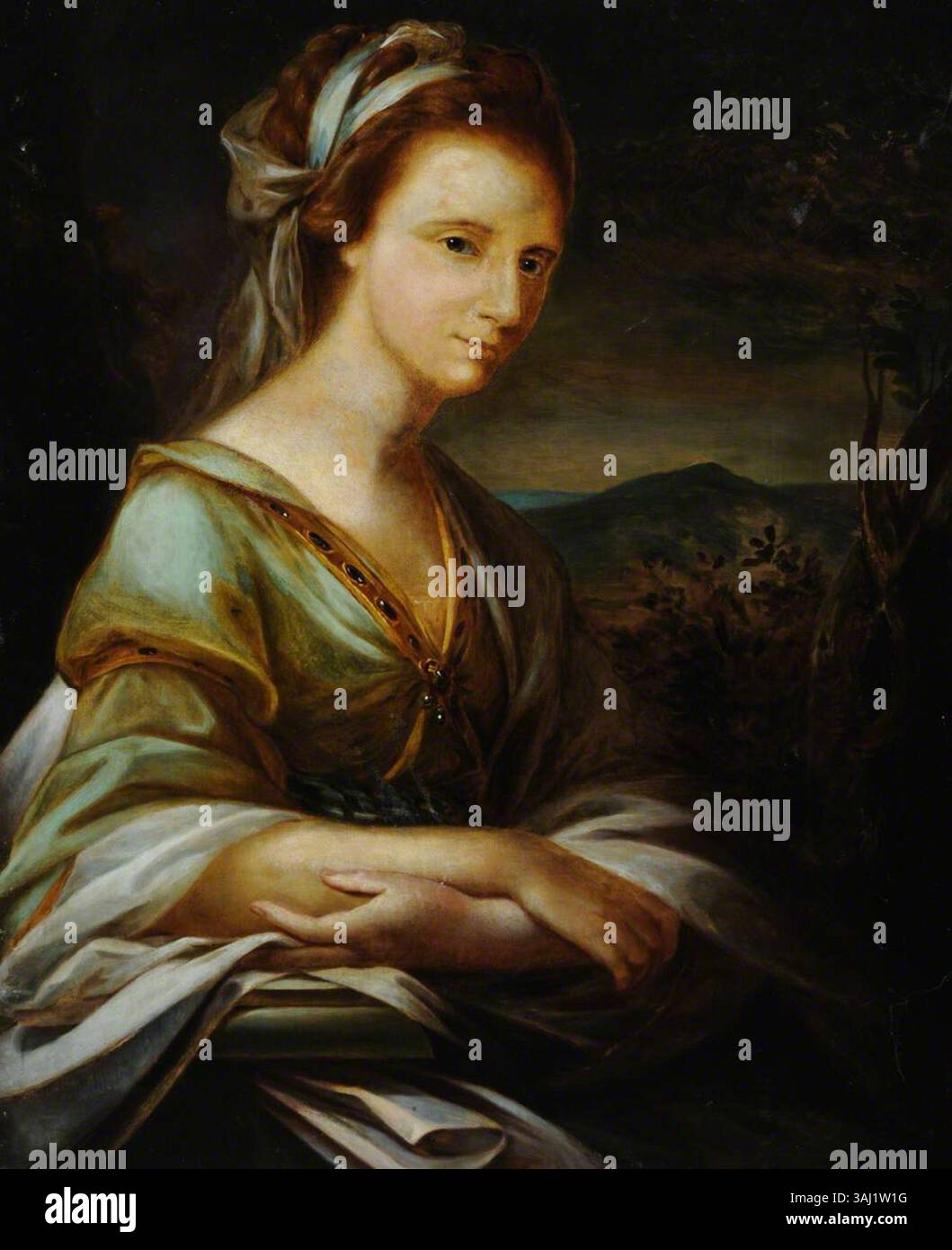 This portrait, painted after Angelica Kauffmann, depicts Lady Frances ...