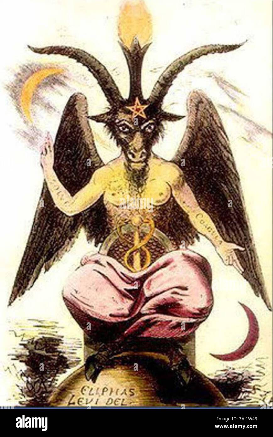 'Baphomet, also known as the Sabbatic Goat,' is an artistic ...