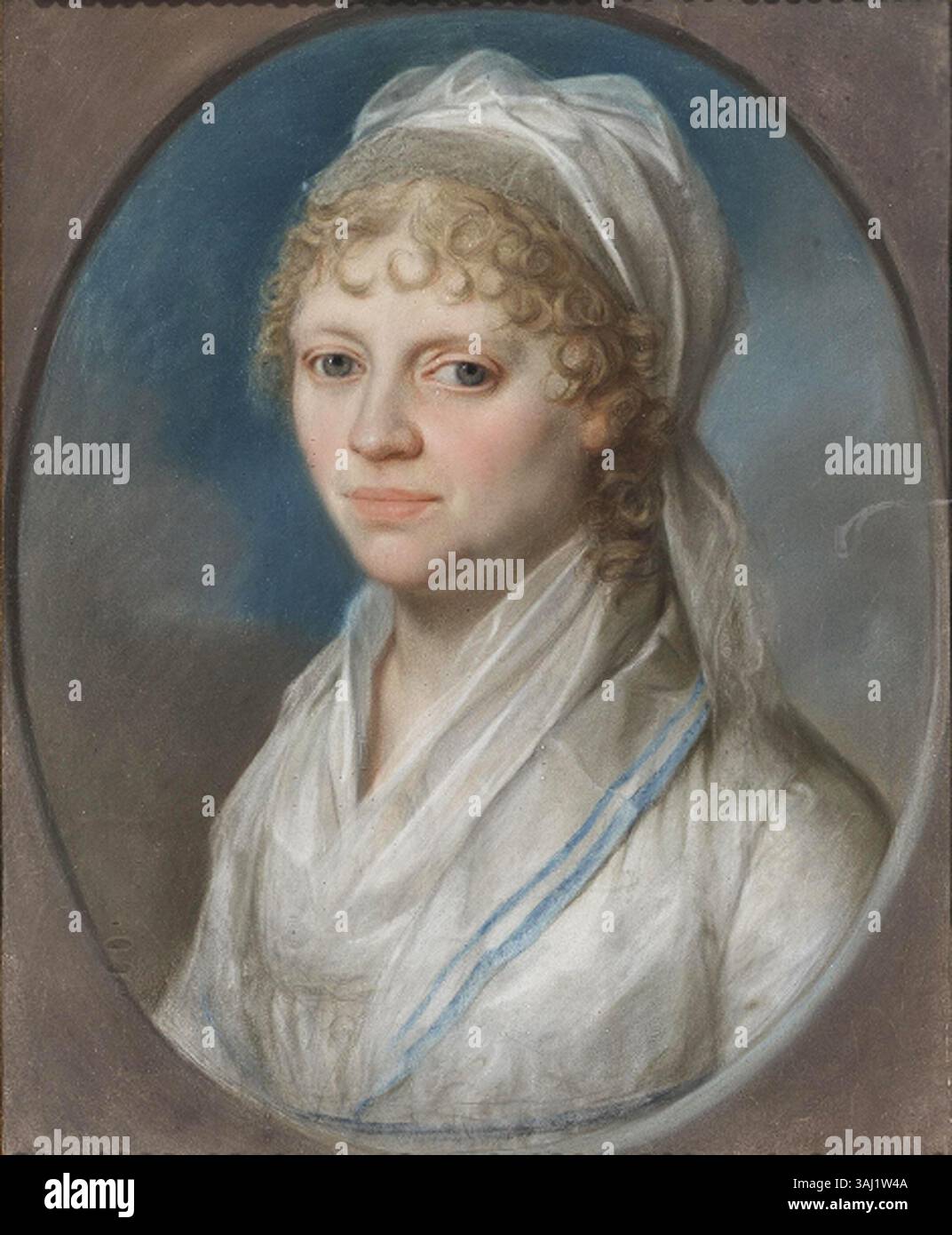 This pastel portrait, circa 1800, depicts Princess Louise of Saxe ...