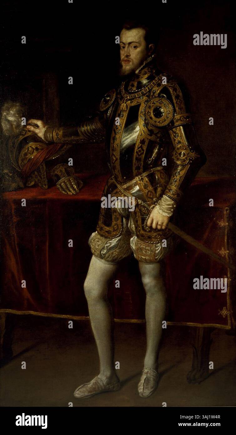 This portrait, painted by Peter Paul Rubens after Titian, depicts ...