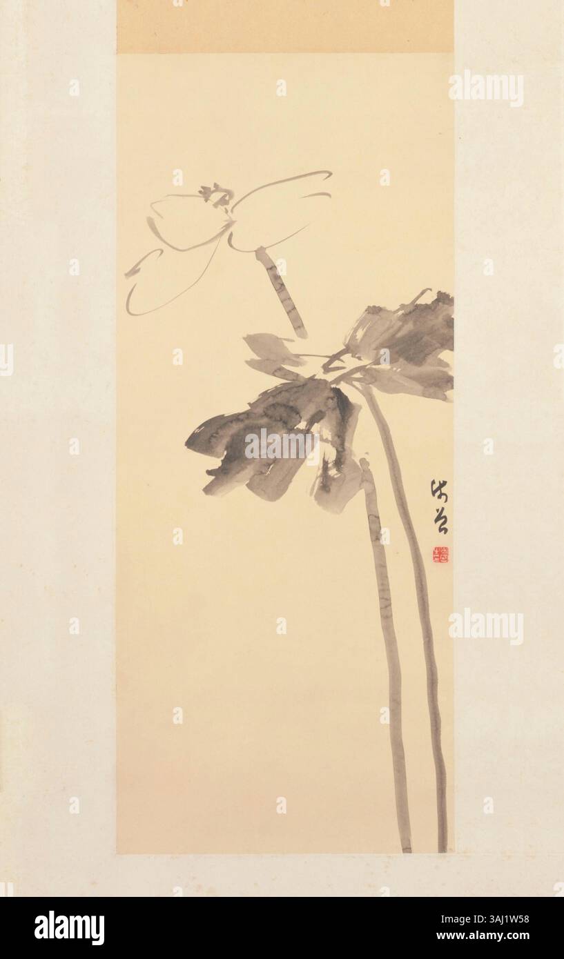 Chen Shizeng’s ink wash painting on paper, housed in The Palace Museum ...