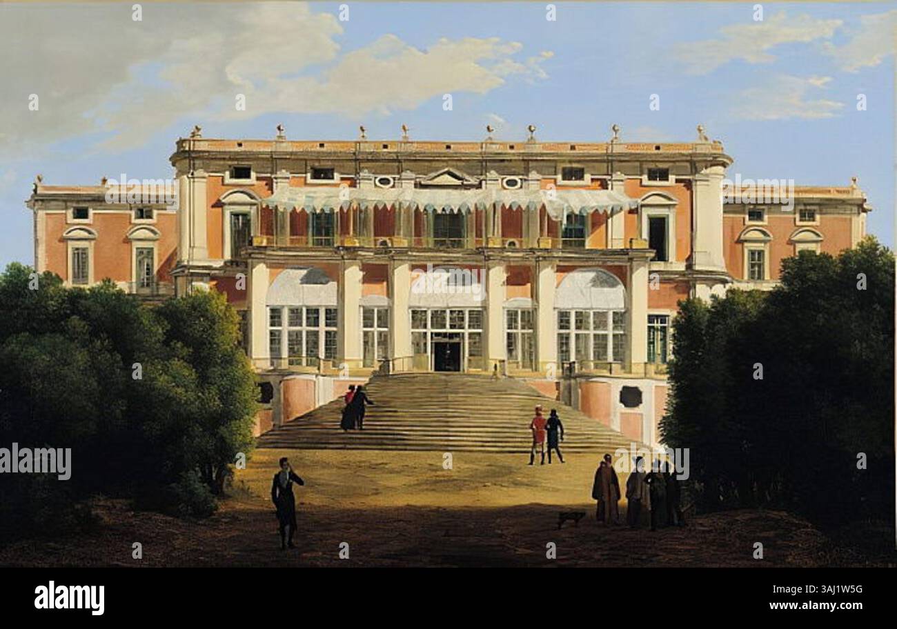 Joseph Rebell’s 1814 landscape painting, 'Real Villa della Favorita ...