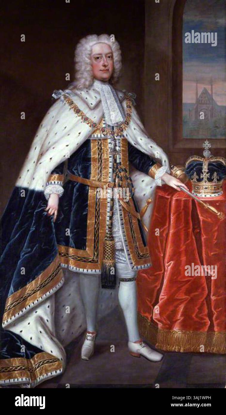 This portrait of King George II, painted by Charles Jervas around 1727 ...