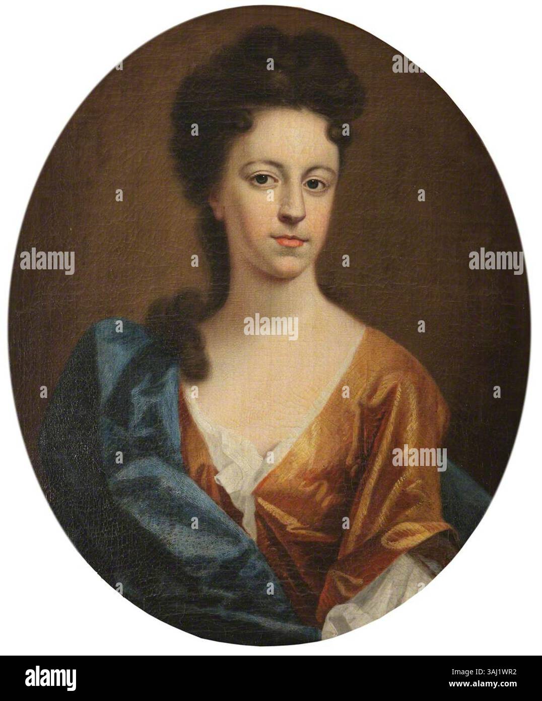 This oil portrait attributed to Thomas Murray portrays Dorothy Taylor ...