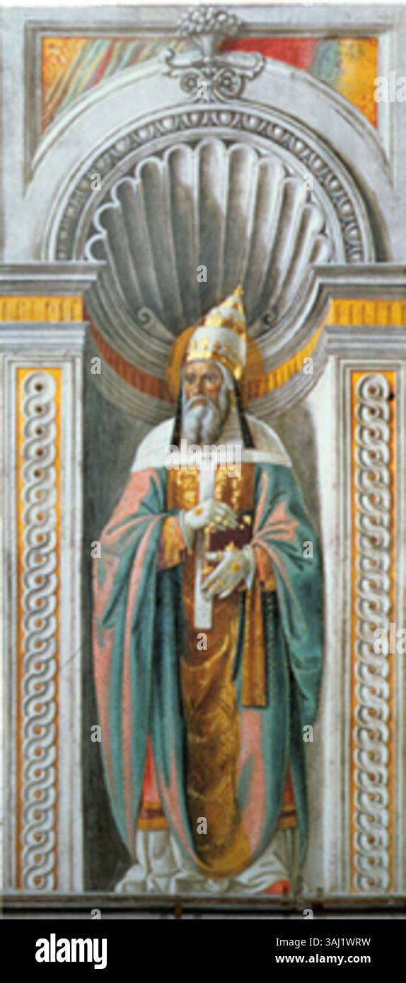 An excerpt from Botticelli's 1481 fresco series in the Sistine Chapel ...