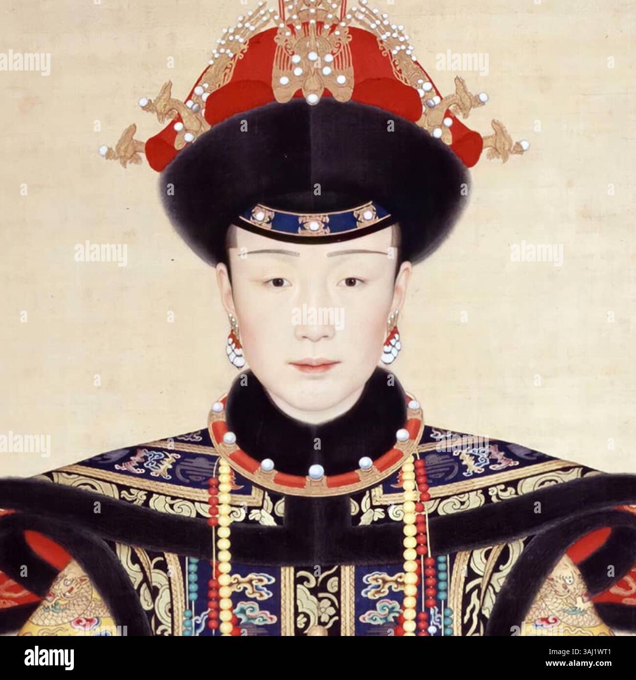 This work, created by a Qing Dynasty court painter, reflects the ...