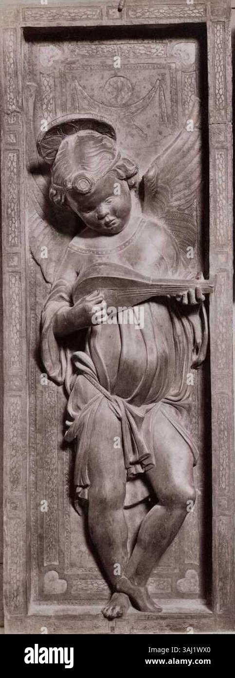 This 15th-century sculpture by Donatello, titled Angeli musicanti ...