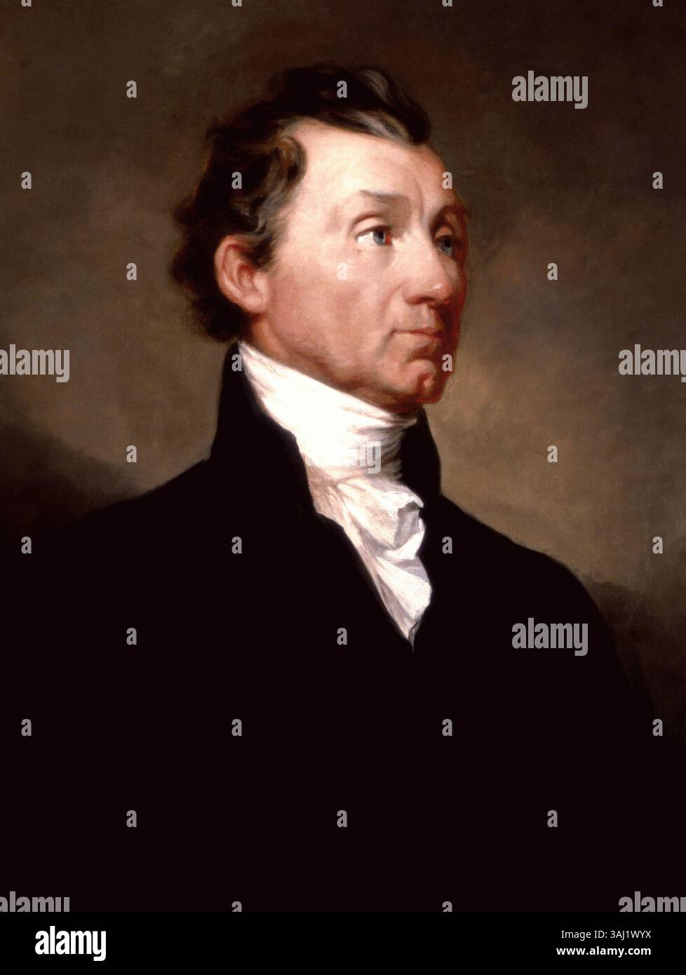 This 1819 portrait by Samuel Morse depicts President James Monroe ...