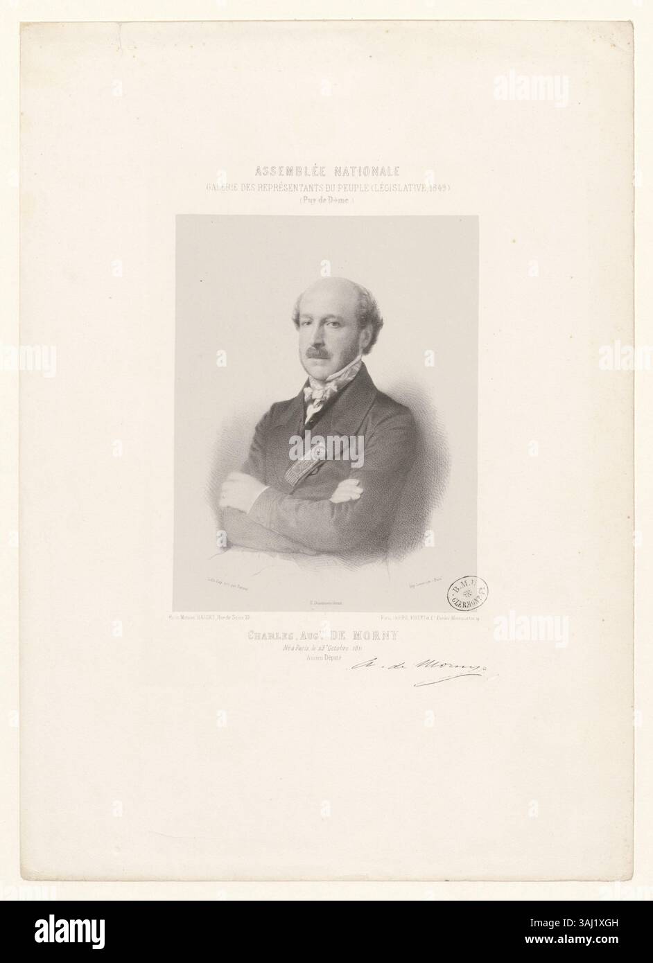 This 1905 lithograph from the Boyer collection features Charles de ...