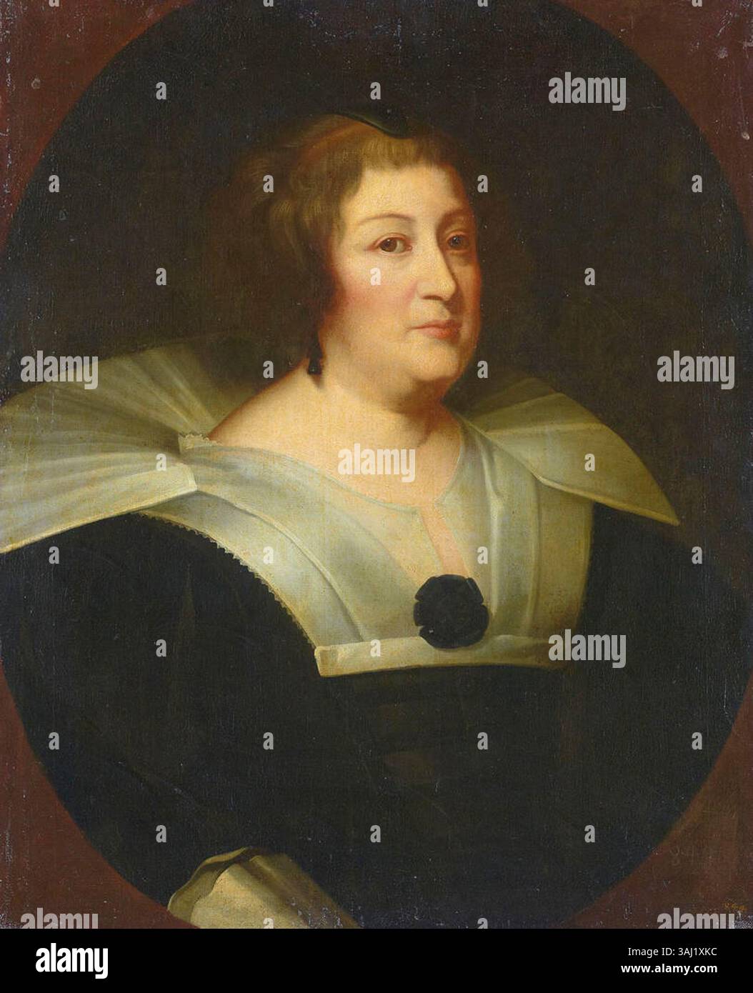 This portrait, painted by a follower of Anthony van Dyck, depicts Maria ...