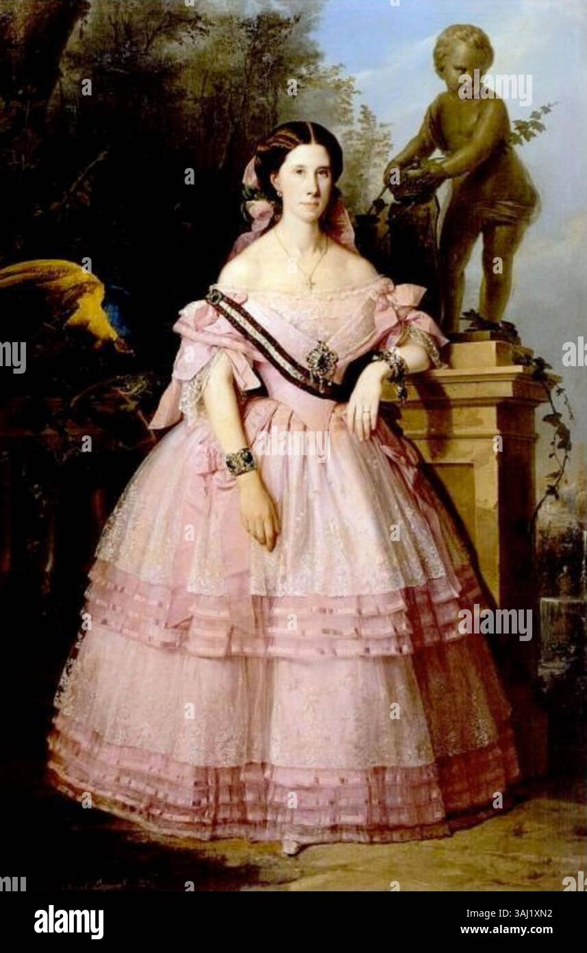 This 19th-century portrait depicts Infanta Josefa Fernanda of Spain ...