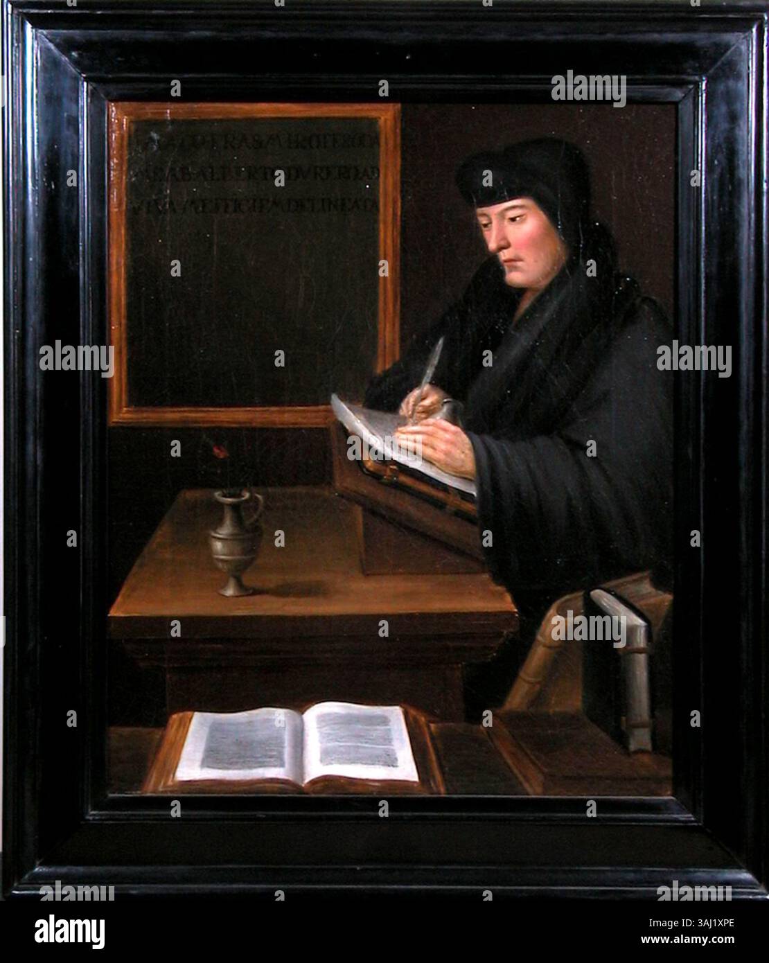 This anonymous Dutch painting from between 1600 and 1699 depicts ...