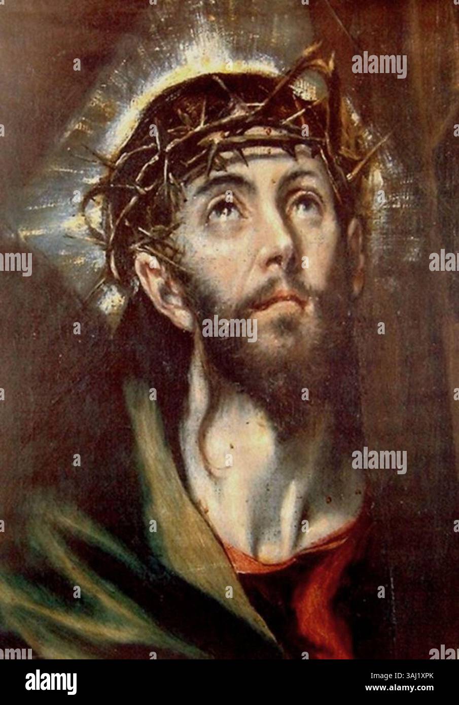 El Greco’s 'Head of Christ with the Cross', painted around 1600 ...