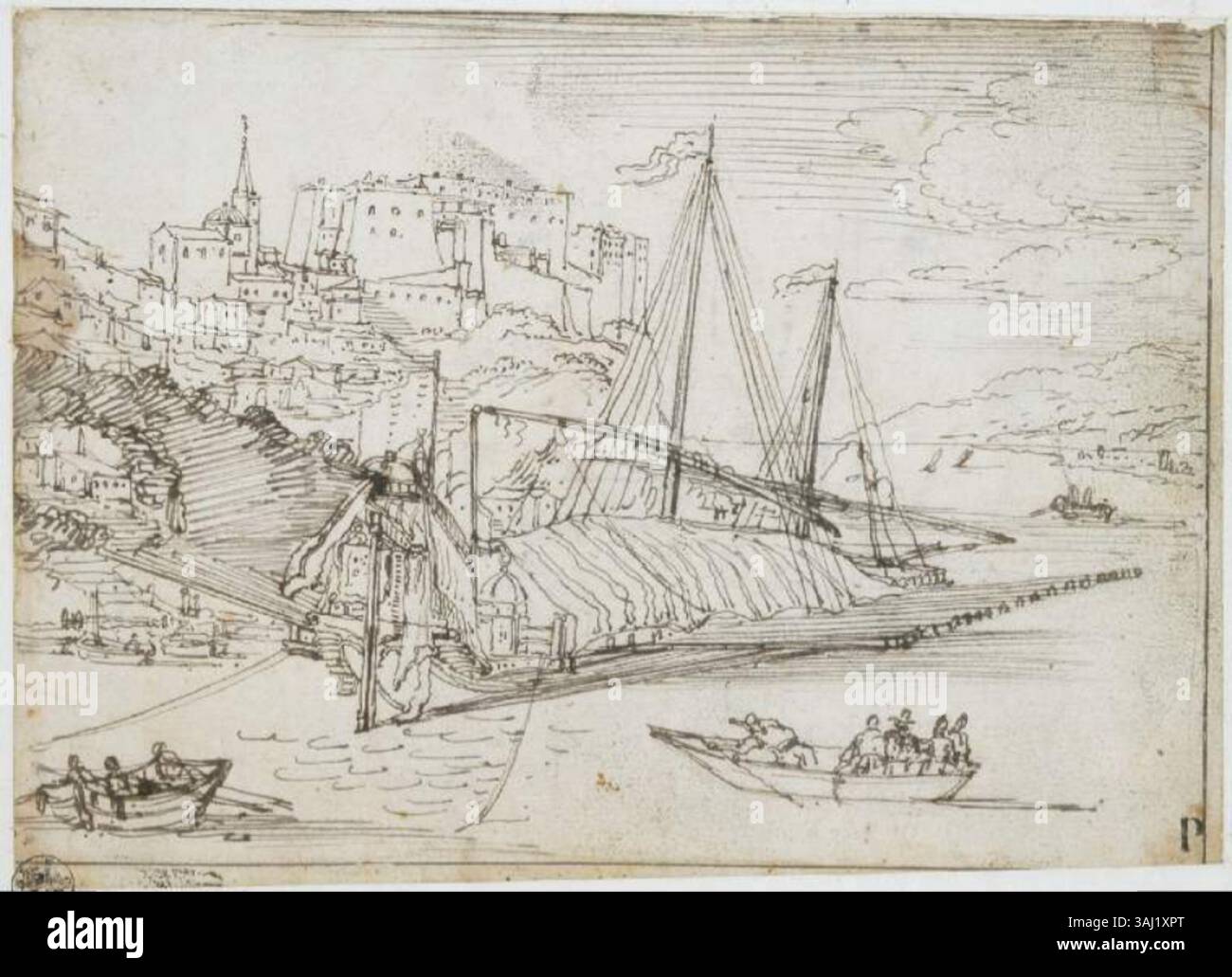 This drawing by Abraham Casembroot from between 1623 and 1644 depicts a ...
