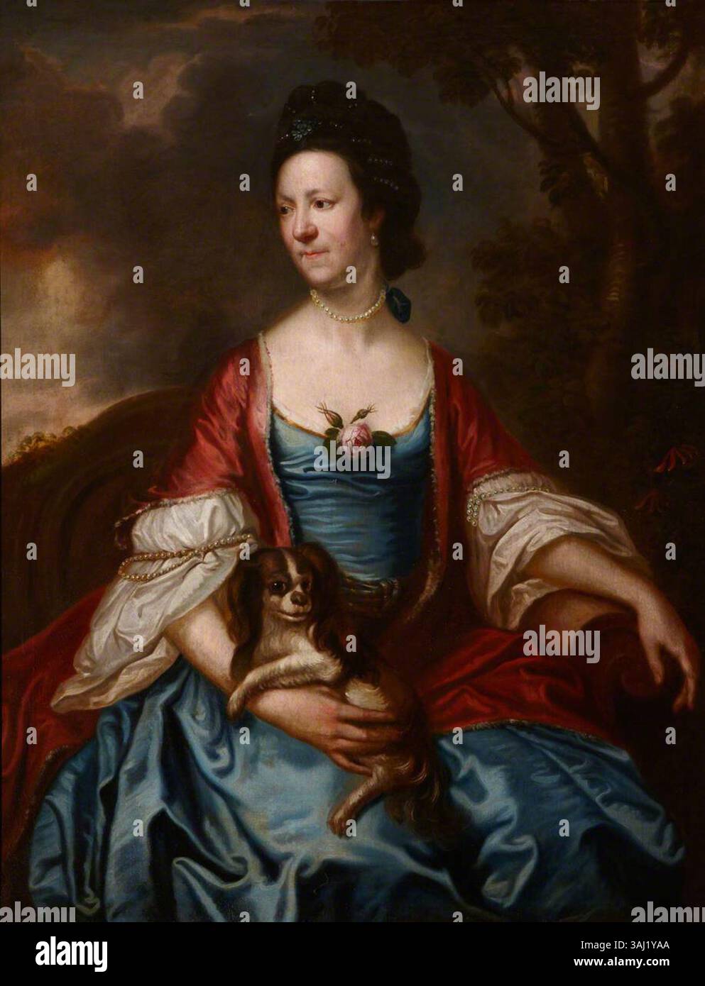 This portrait from the Irish School, created between circa 1730 and ...