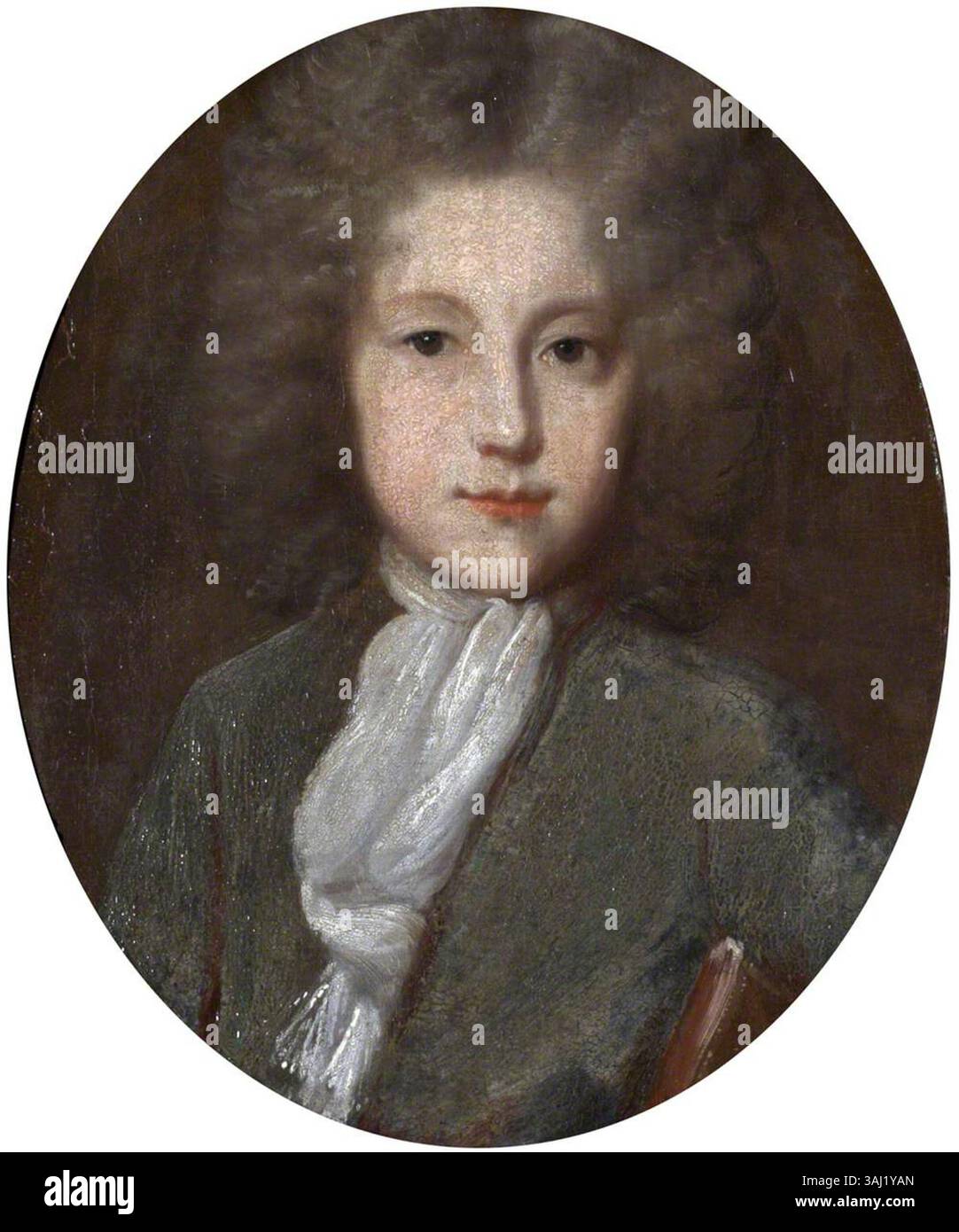 This portrait, created between circa 1700 and circa 1705, shows ...