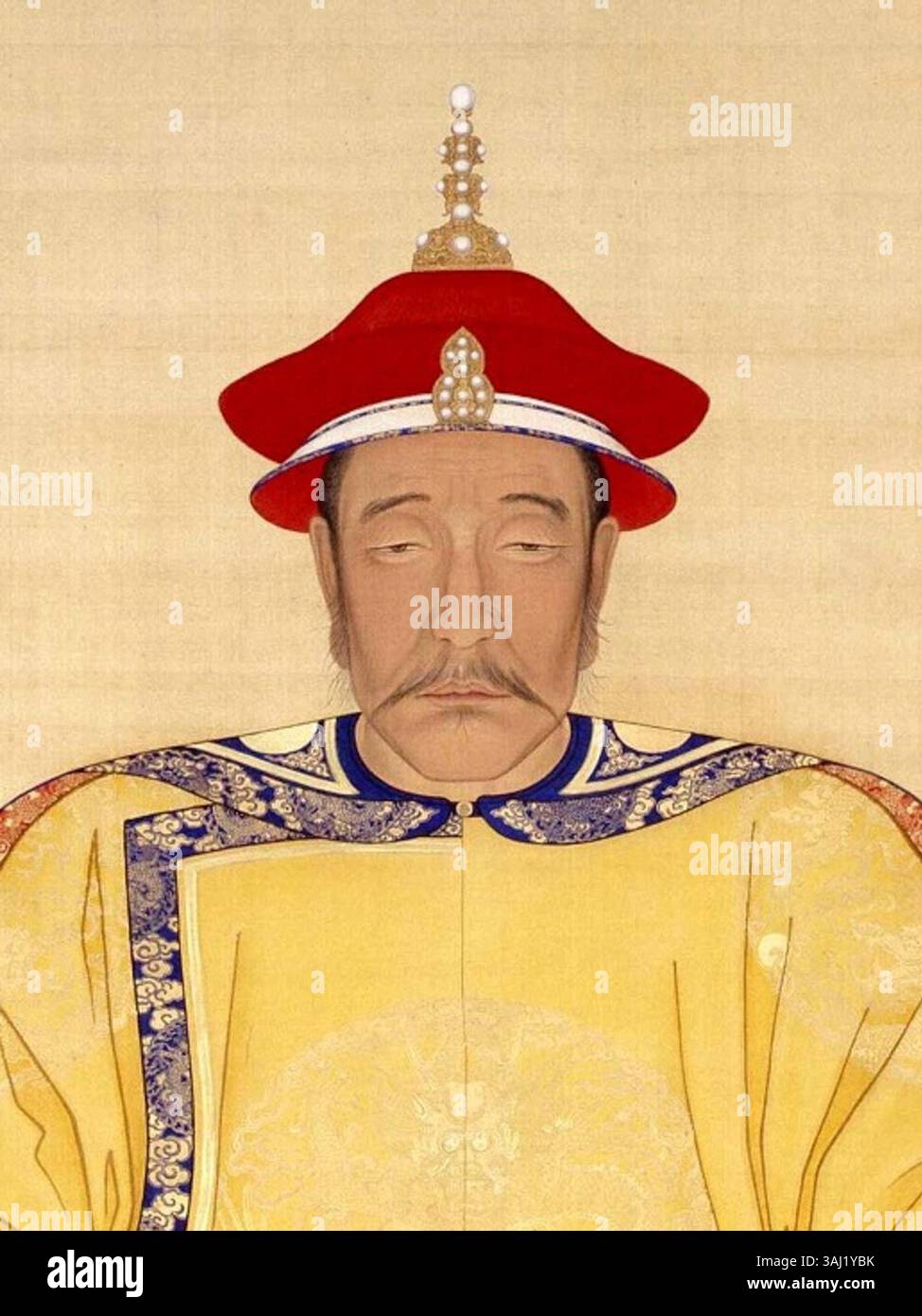This 17th-century portrait of Nurhaci, painted by an anonymous Qing ...