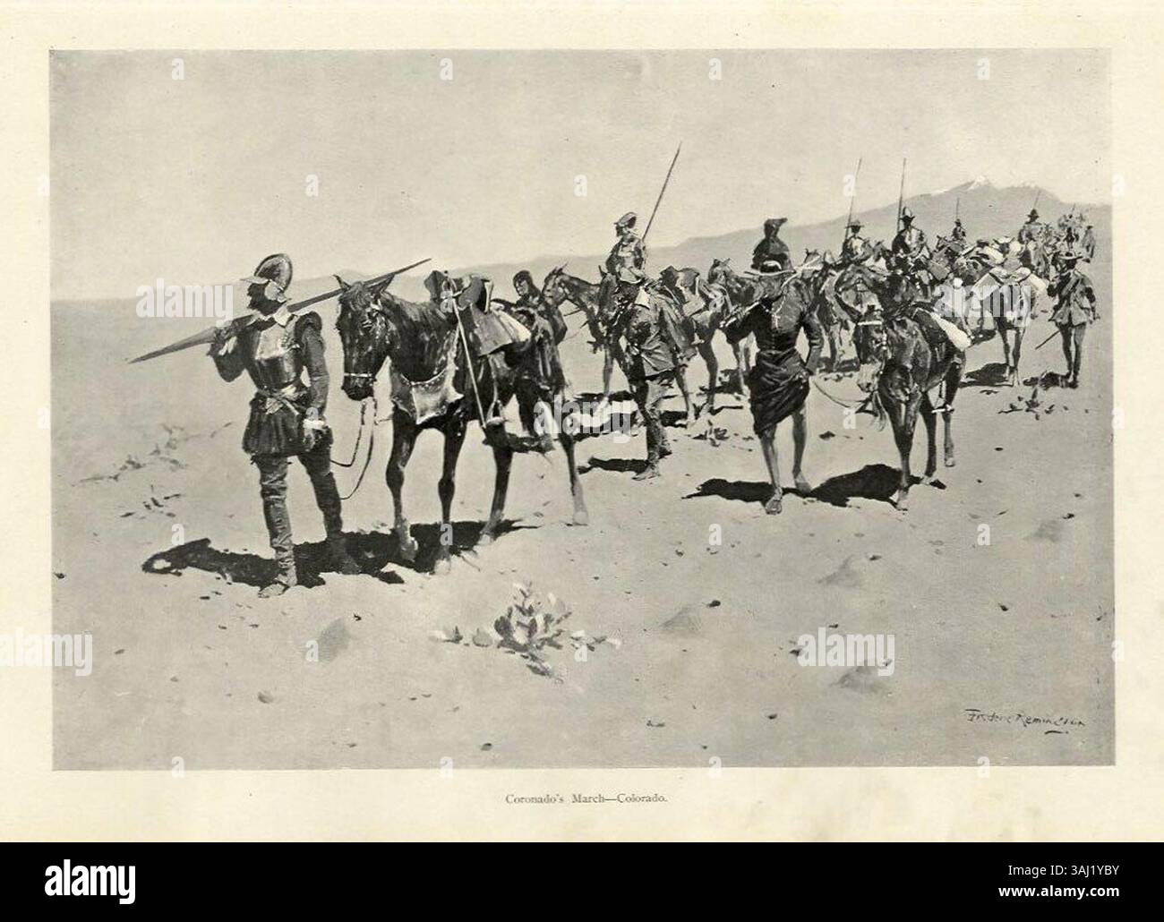 Frederic Remington’s 1898 depiction of the Spanish expedition led by ...