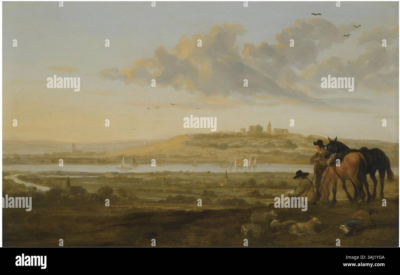 This 1700s painting by a follower of Aelbert Cuyp depicts an artist ...