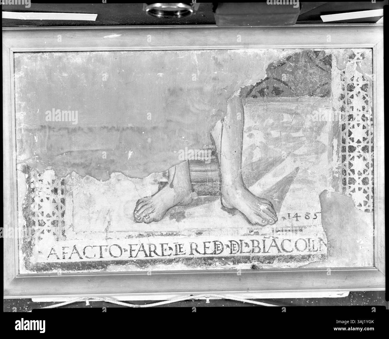 This 1485 painting, attributed to an unidentified artist, depicts the ...