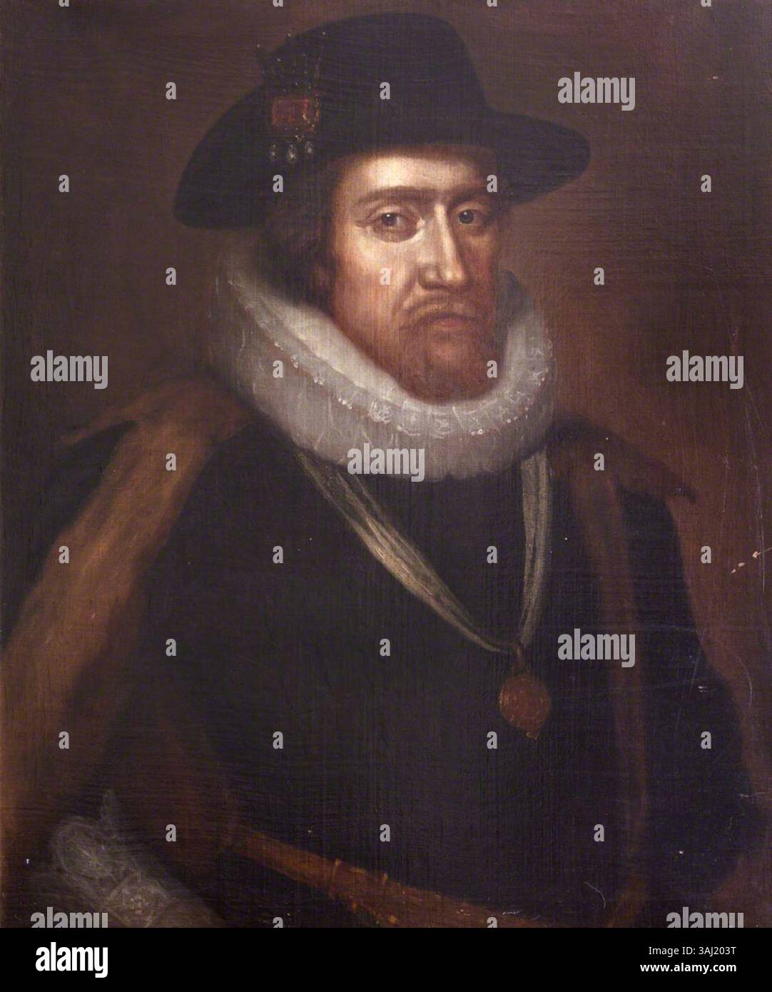 This portrait of King James VI of Scotland and I of England (1566-1625 ...