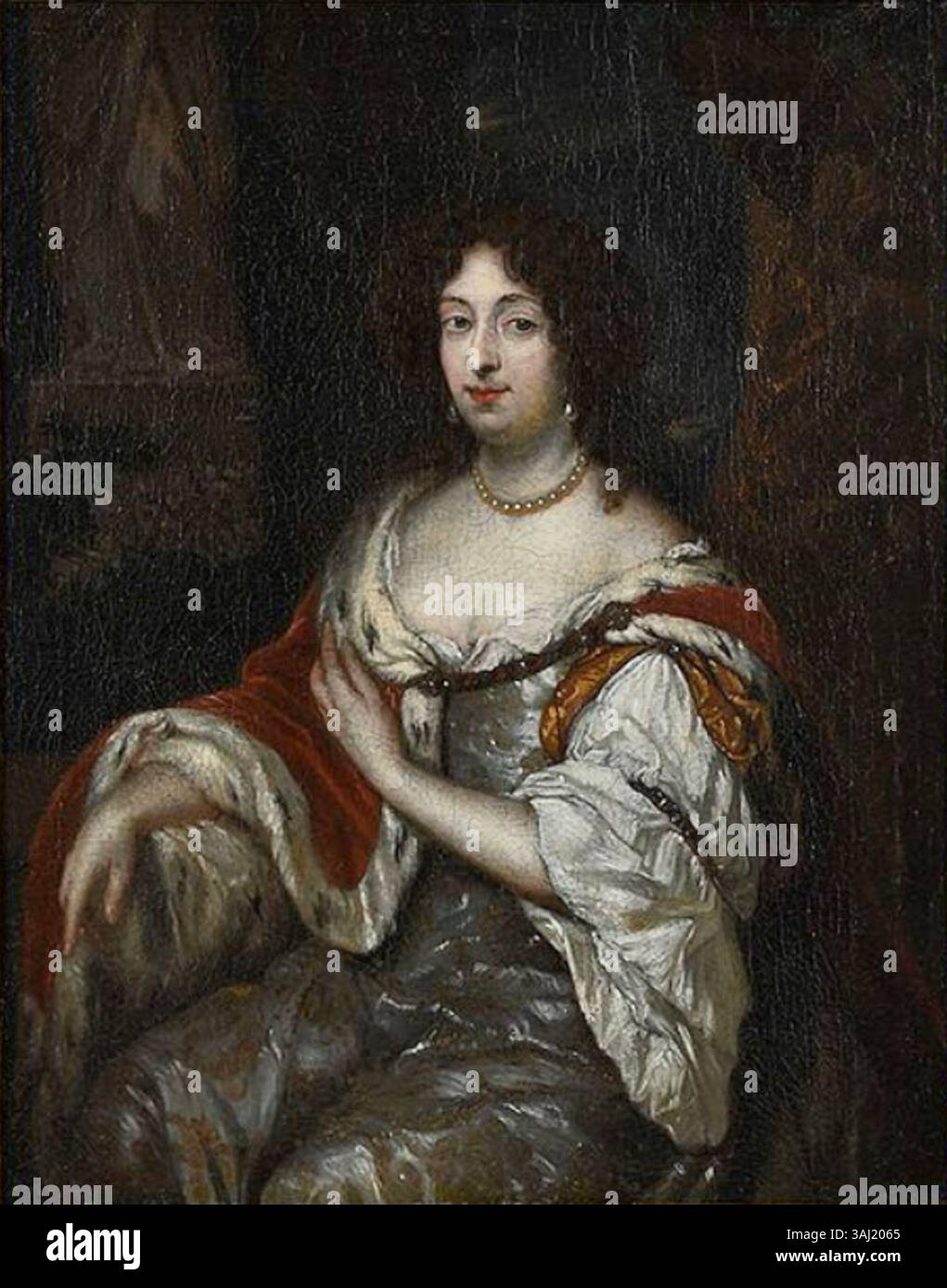 Portrait of a Lady, possibly Maria Mancini, by the Studio of Caspar Netscher, 17th century. This ...