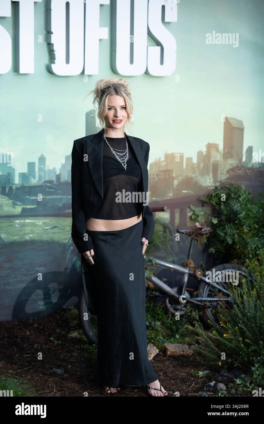 London, United Kingdom. 10th April 2025. Model Lottie Moss on the red ...