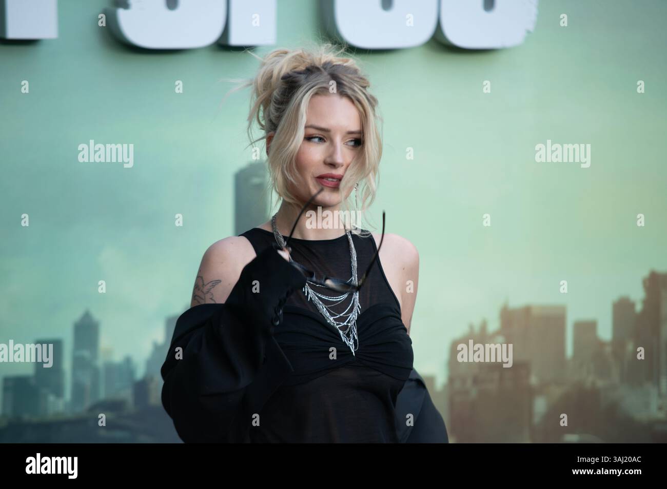 London, United Kingdom. 10th April 2025. Model Lottie Moss on the red ...