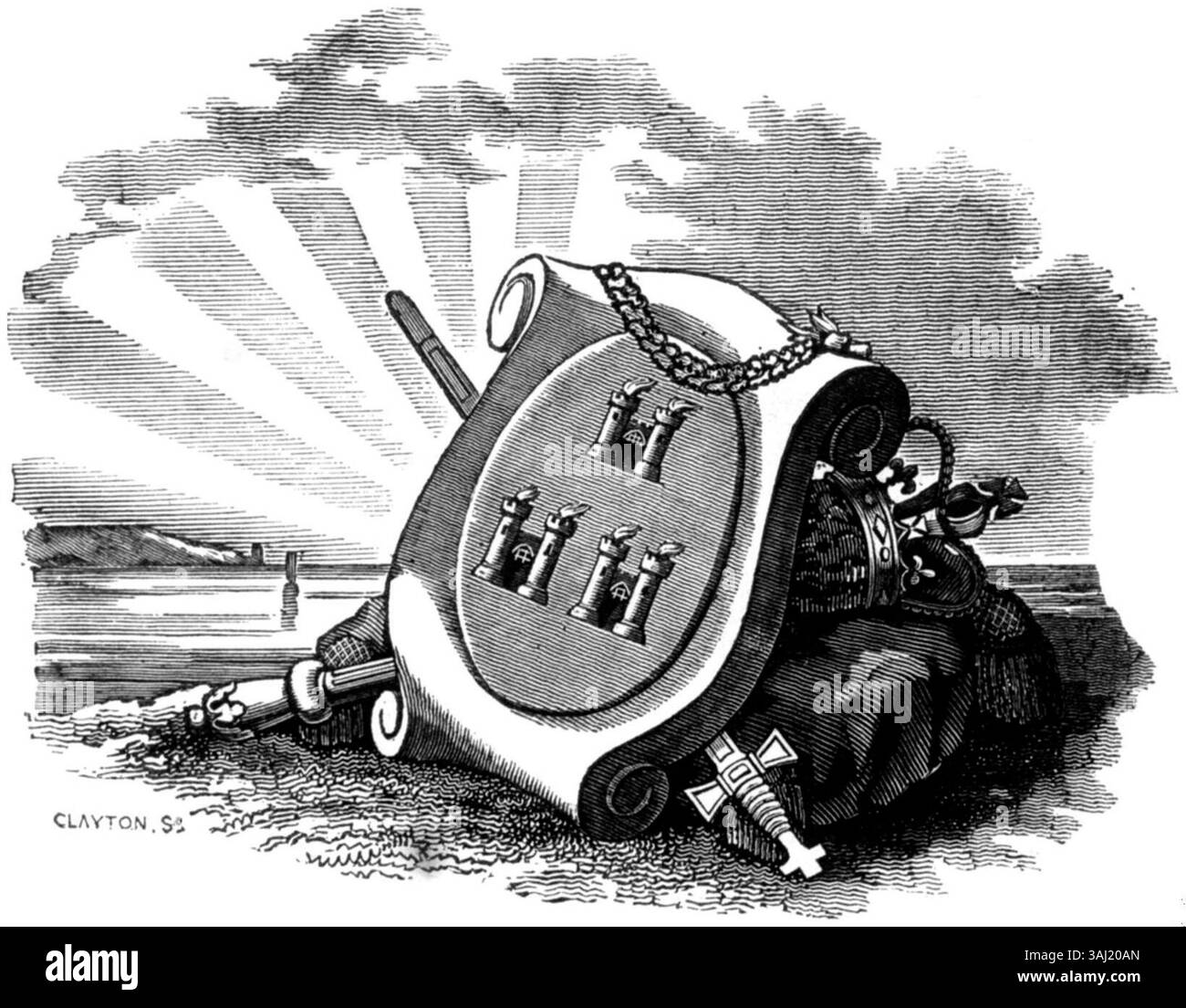 The 1832 coat of arms of Dublin is a symbol of the city's identity and ...