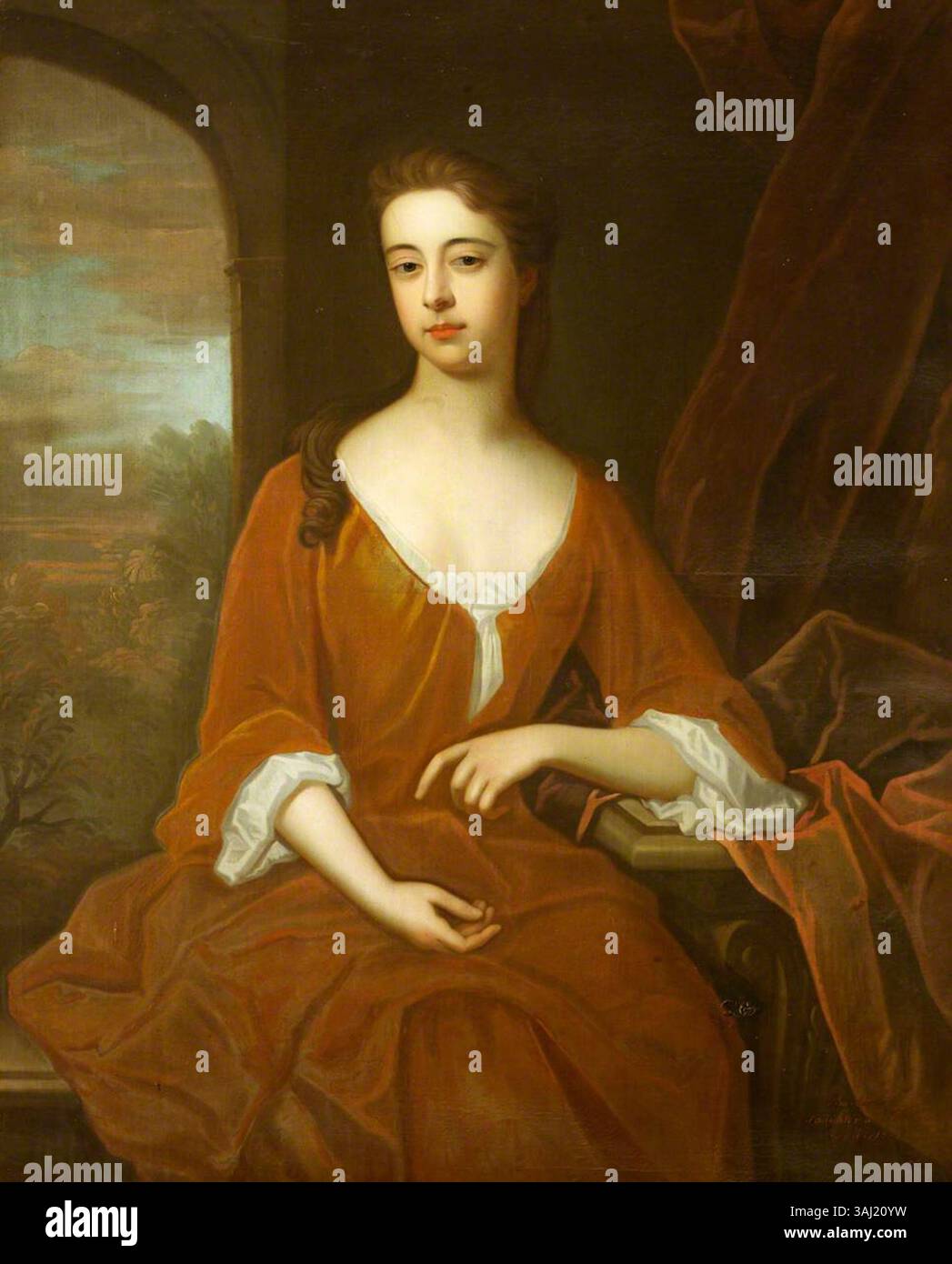 Portrait of Barbara Ivory, Mrs. Henry Davenport III (d. 1748 ...