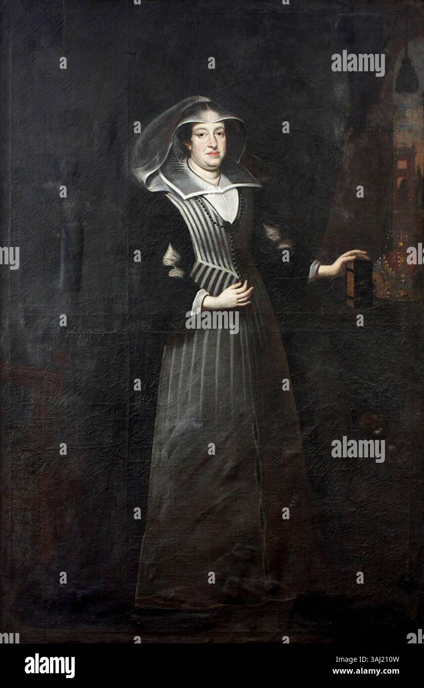 This portrait, painted by Frans Luycx between 1637 and 1650, depicts ...