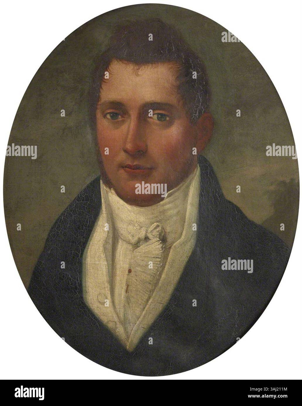 This oil painting portrays Thomas Pearson, created in the 1800s. The ...