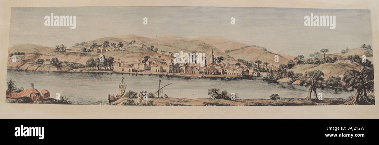The 1669 drawing by Pier Maria Baldi of Redondela captures the town's ...