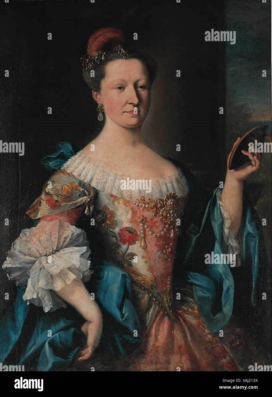 This 18th-century portrait by Carlo Magini depicts Countess Silvia ...