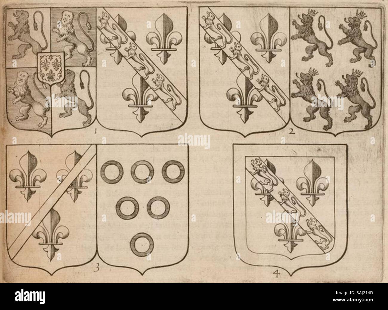 This section of 'Blasons des armes' by Gilles-André de La Roque, from ...