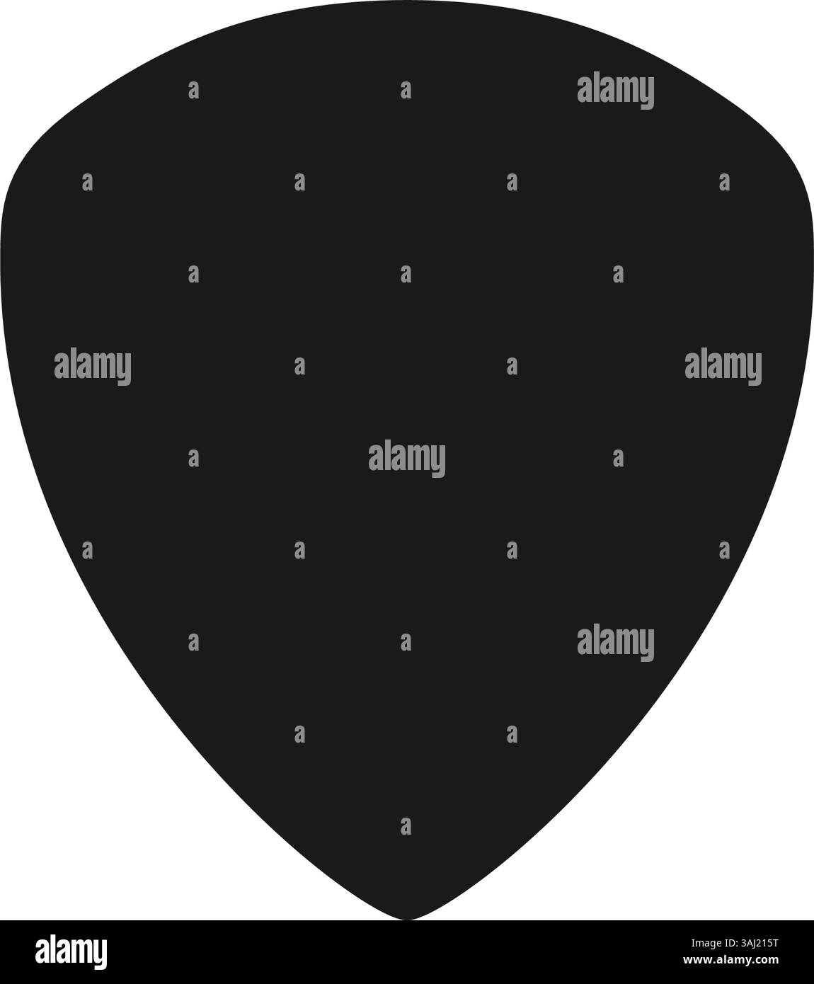 Guitar pick shape icon. Plectrum sign. Tringle plastic guitar pick ...