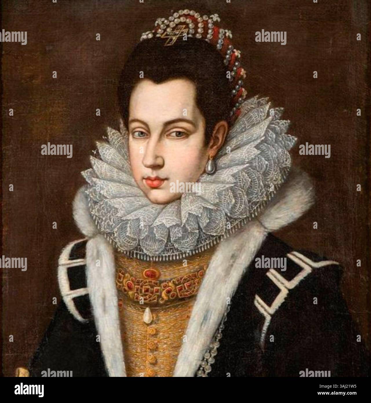 This 17th-century Spanish portrait captures a noble lady in regal ...
