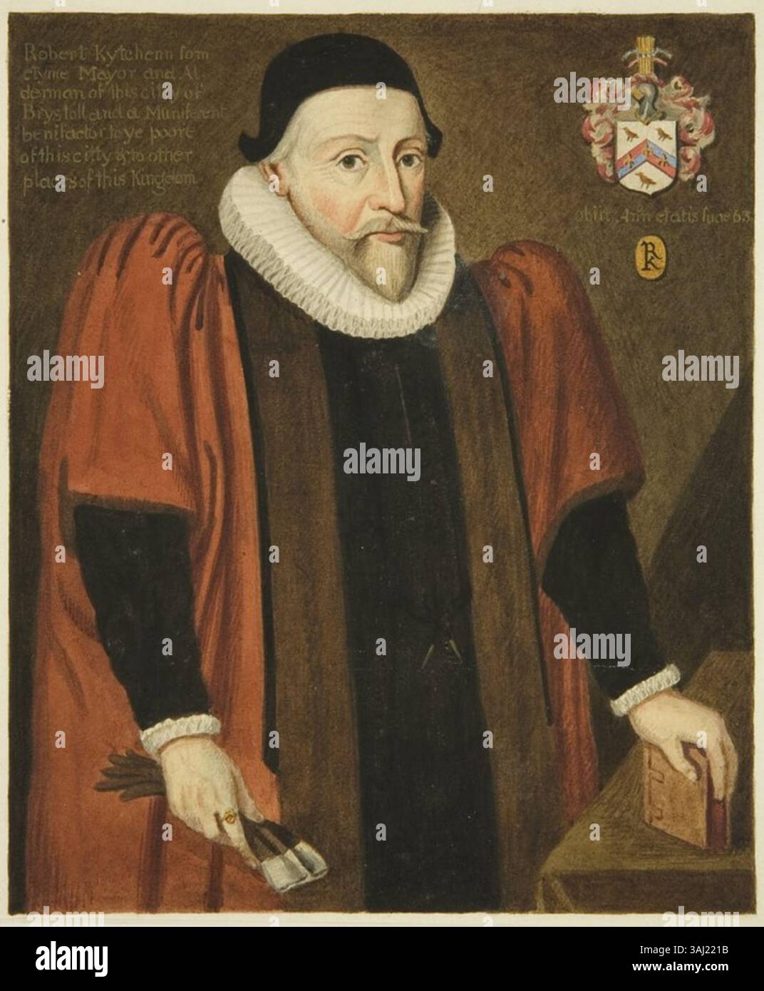 This 19th-century drawing by Joseph Manning features a portrait of ...